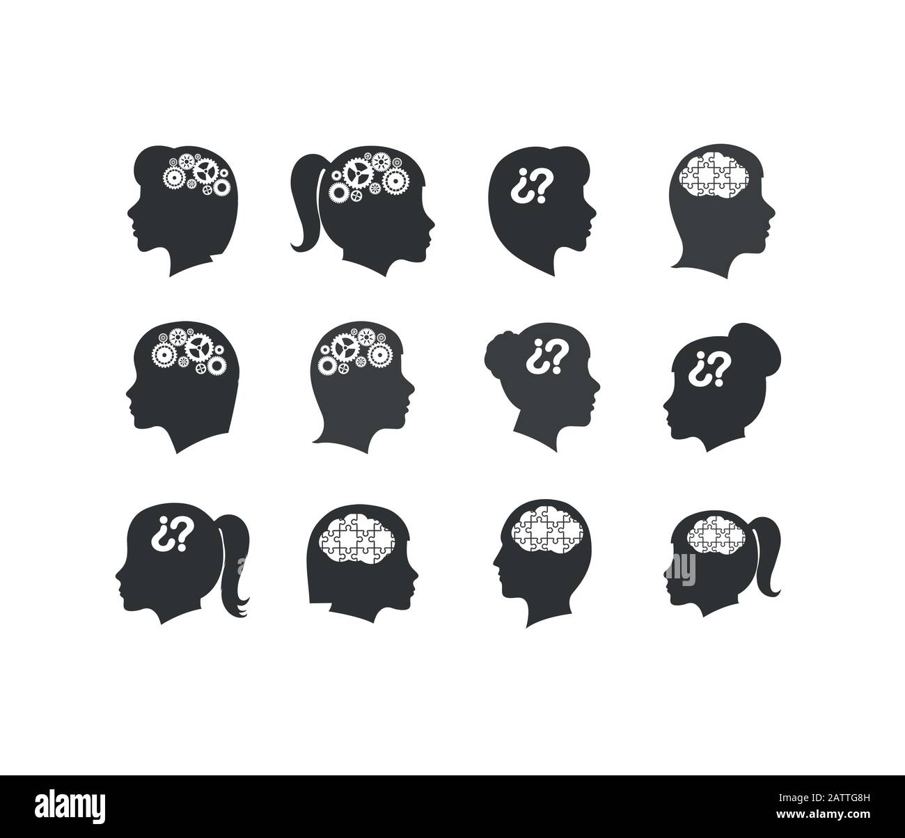 Human brains set design, Organ mind science intelligence idea medical ...