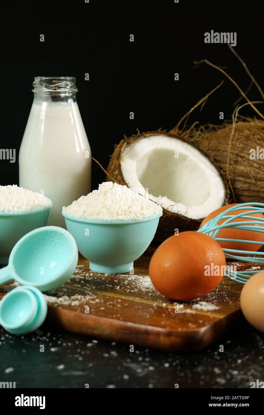 Healthy nutritious natural coconut with a vast range of dietary and ...