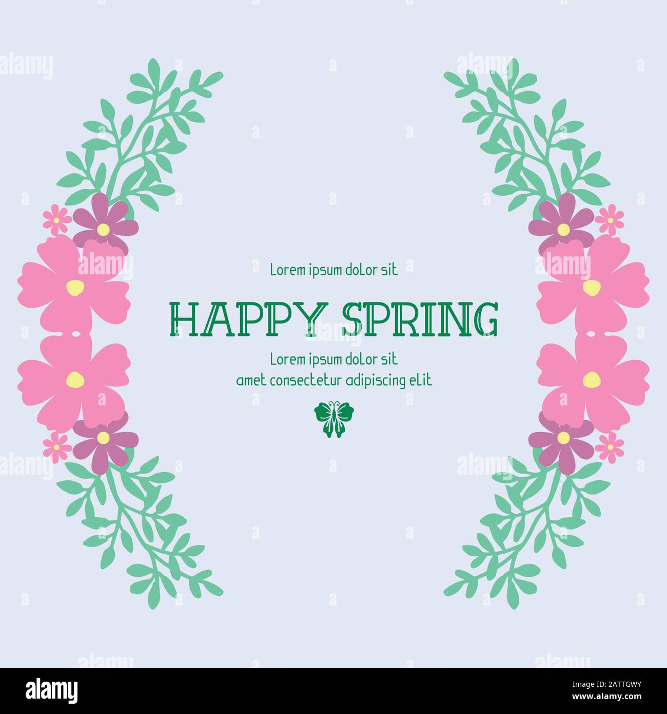 Beautiful Crowd of leaf and floral frame, with elegant grey background ...