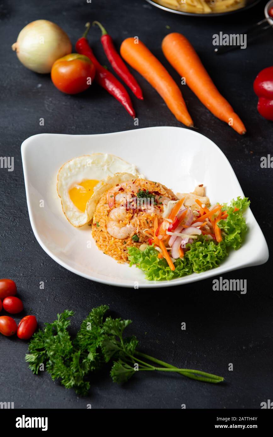 nasi goreng, traditional fried rice Stock Photo - Alamy