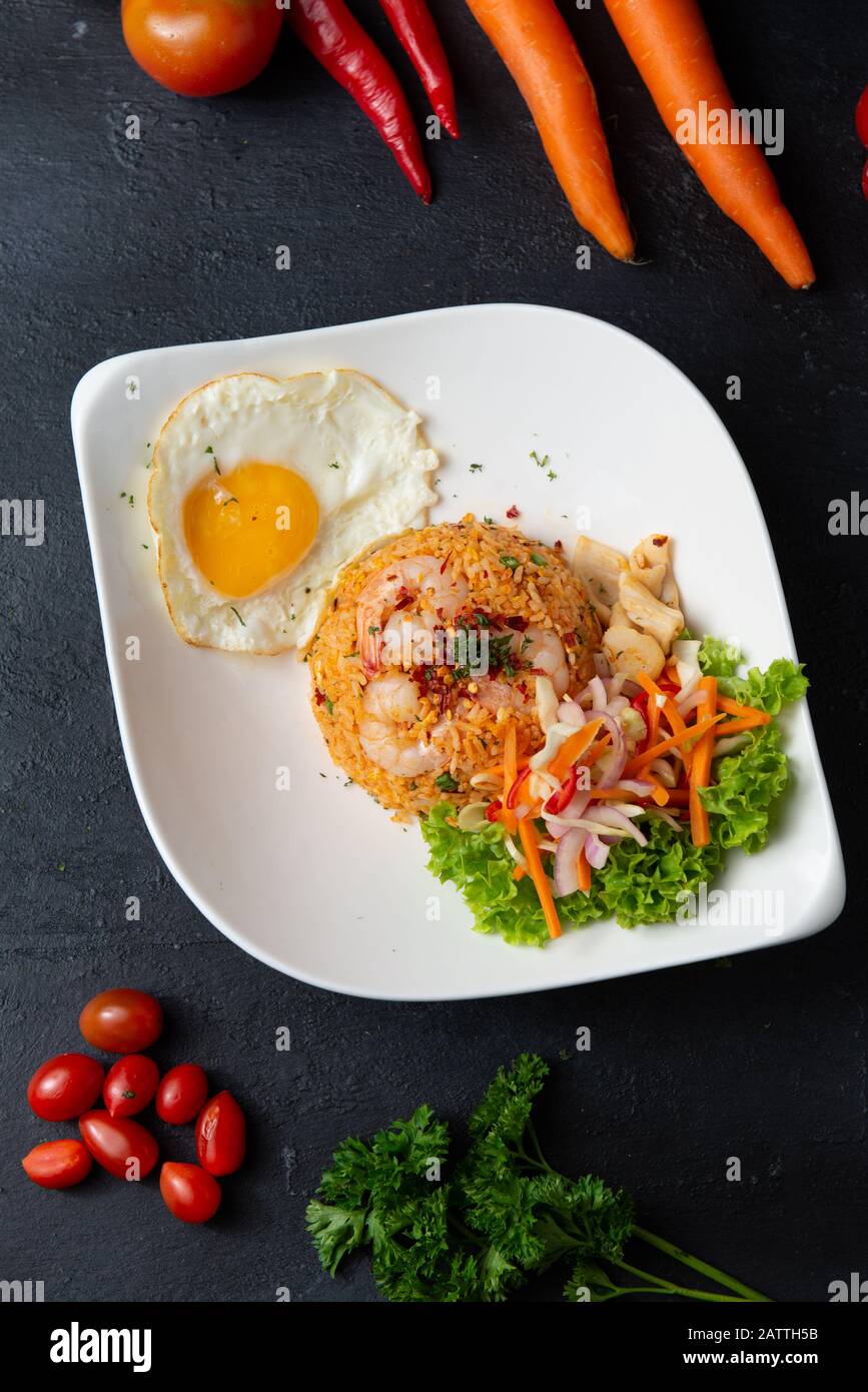 nasi goreng, traditional fried rice Stock Photo - Alamy
