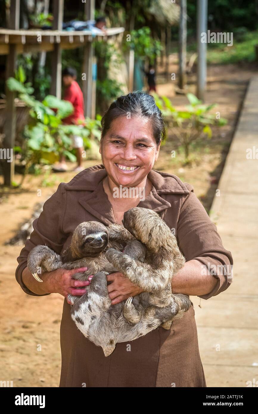 Amazon village woman hi-res stock photography and images - Alamy