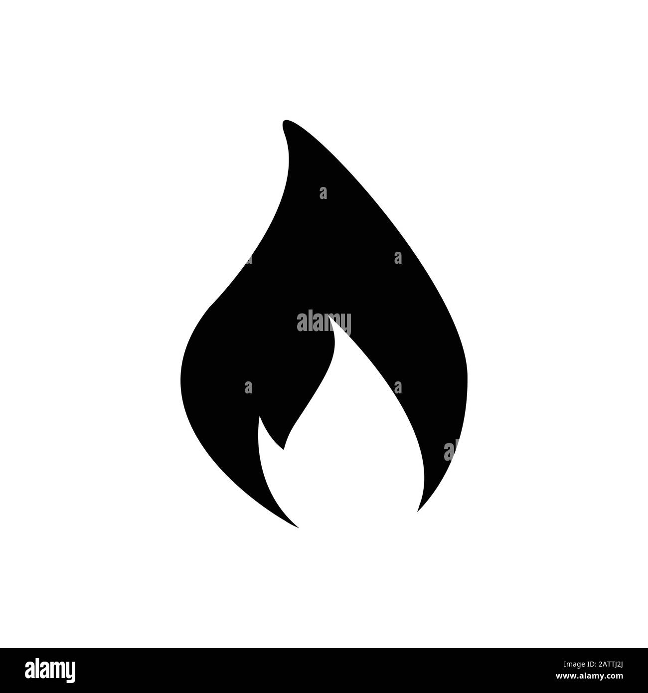 Fire flame icon vector isolate on white background for your web design ...