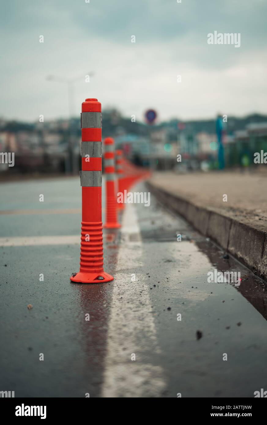 Plastic safety barrier hi-res stock photography and images - Alamy