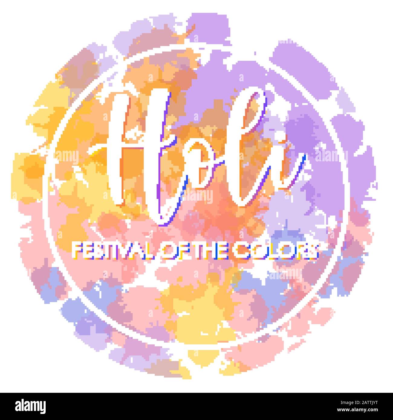 Happy Holi festival poster design with colorful background illustration ...