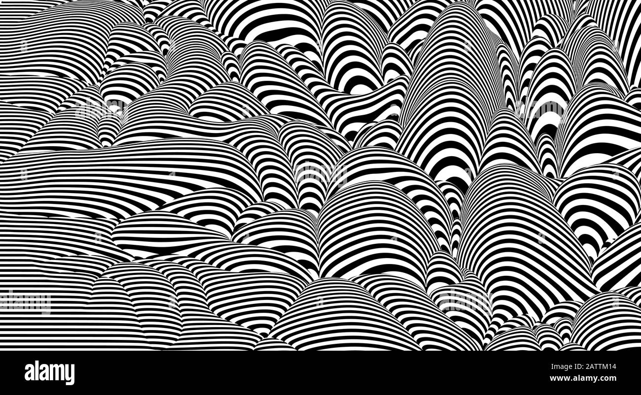 Vector line minimal decoration Black and White Stock Photos & Images ...