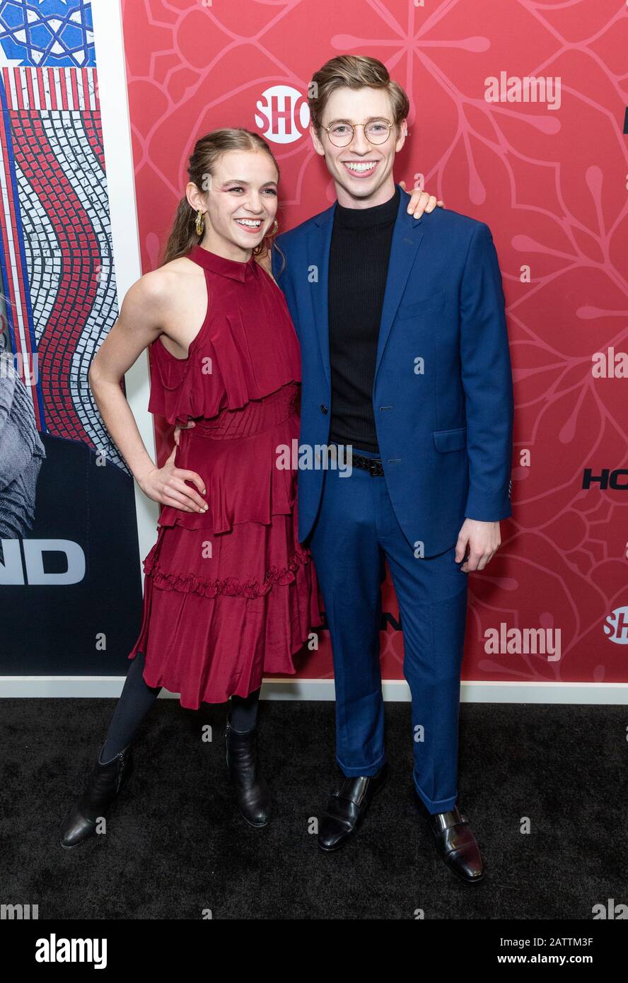 New York, NY - February 4, 2020: Morgan Saylor and Jackson Pace attend ...