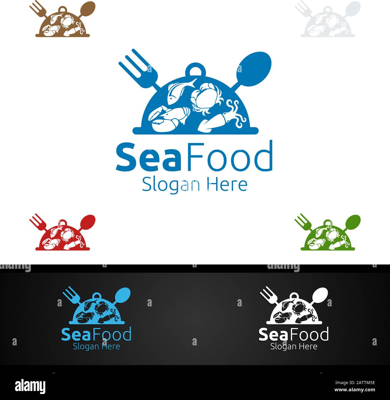 Cook seafood shrimp crab Stock Vector Images - Alamy