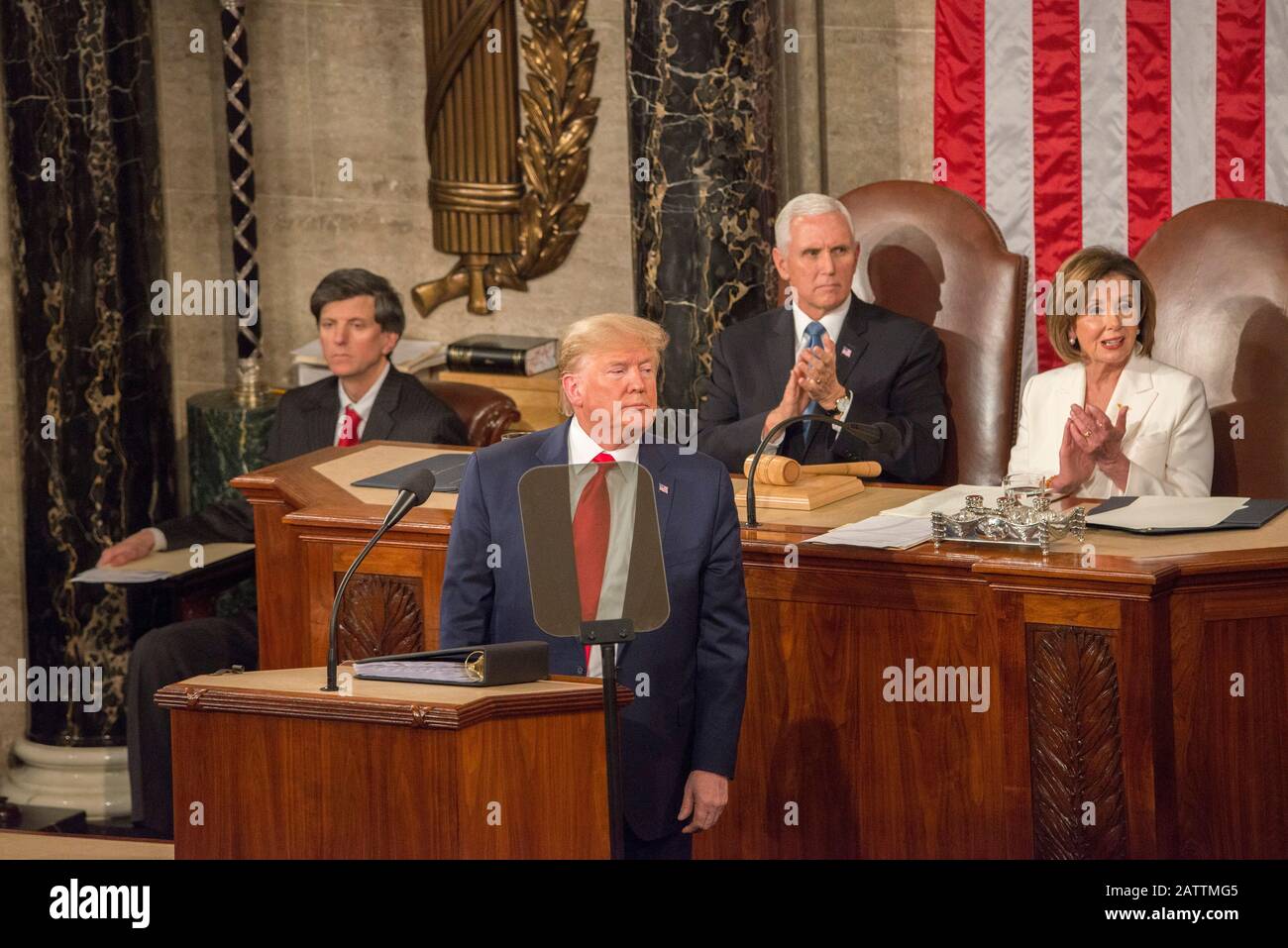 Washington DC, February 4 2020-President Donald J. Trump gives his ...