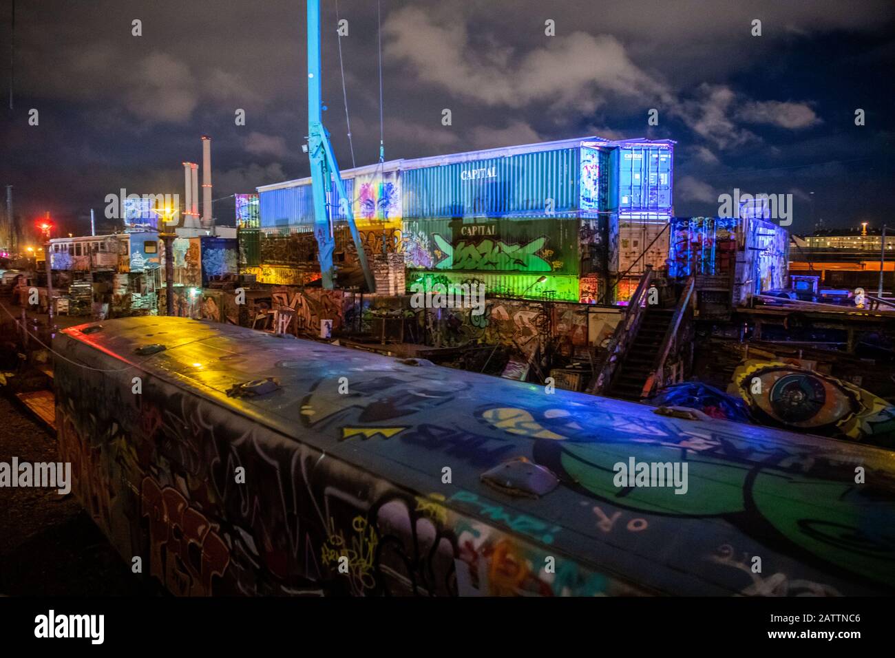 Munich, Germany. 04th Feb, 2020. Discarded trains are standing at the ...