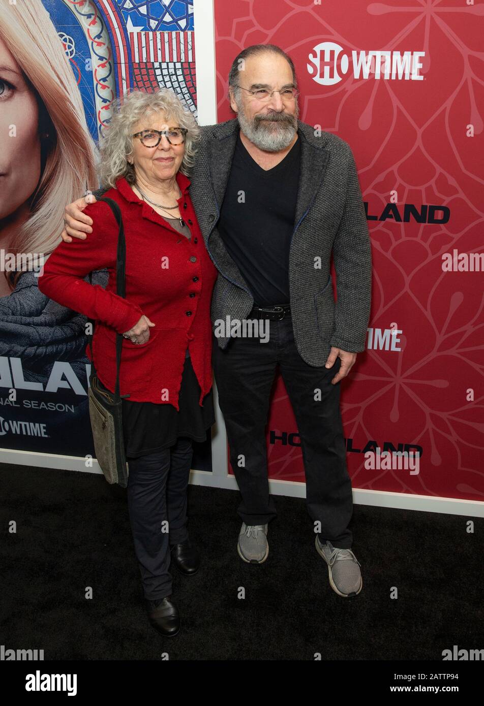 New York, NY - February 4, 2020: Kathryn Grody and Mandy Patinkin ...