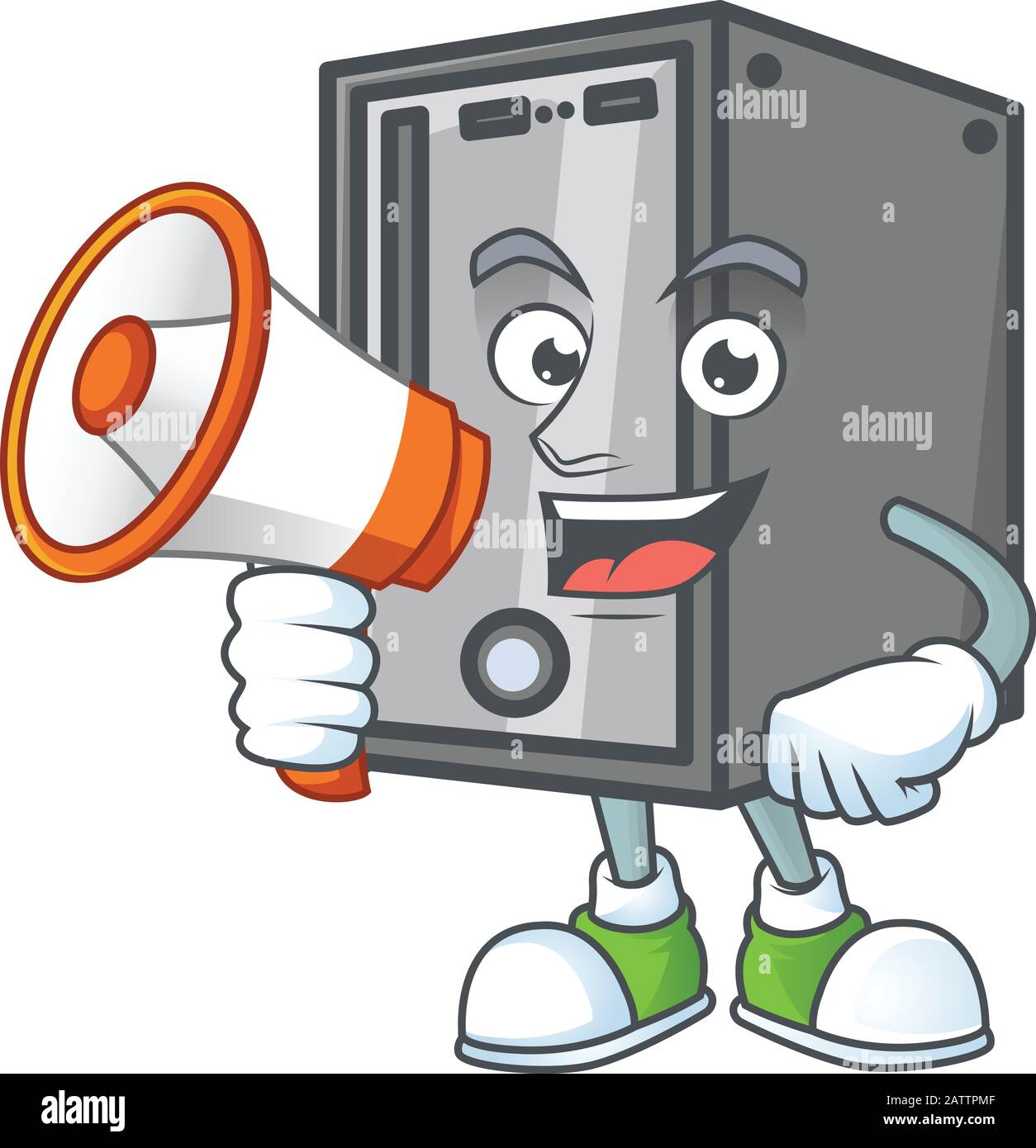 Cartoon illustration computer cpu unit hi-res stock photography and ...