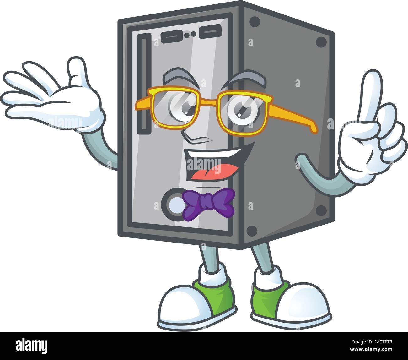 The Geek character of CPU mascot design Stock Vector Image & Art - Alamy