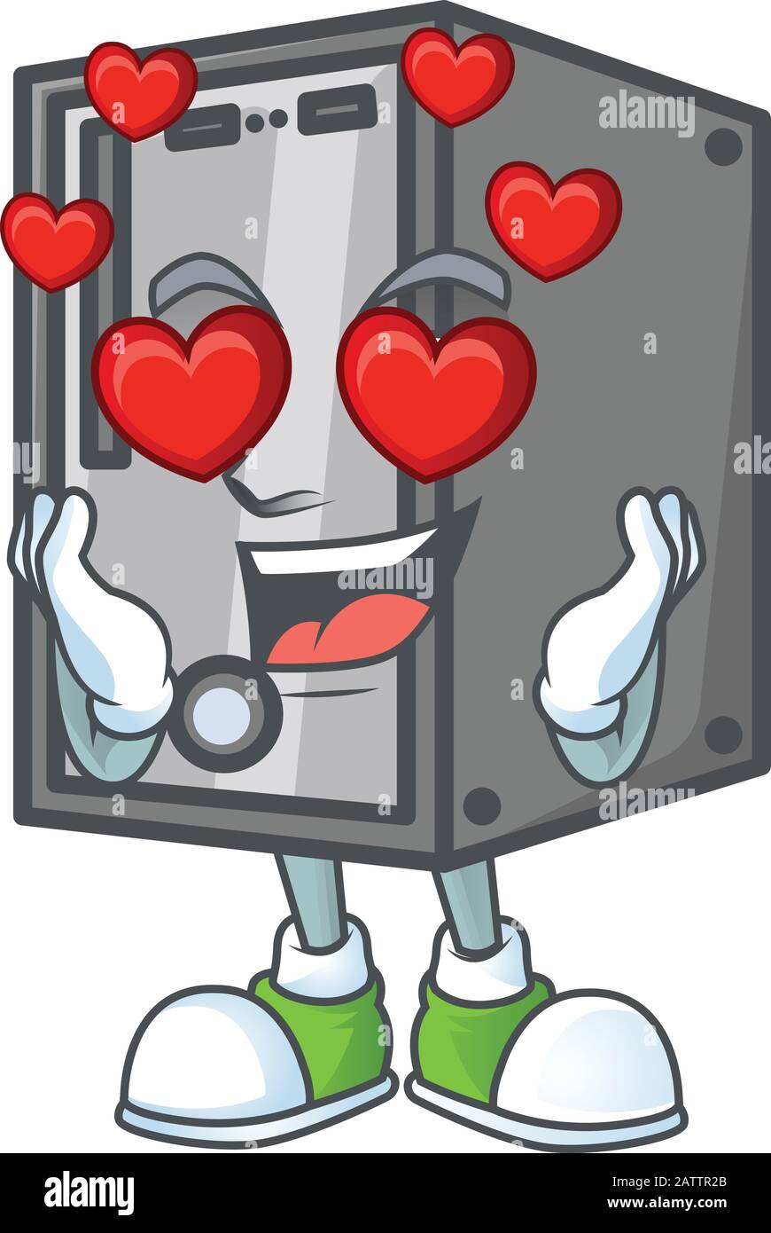 A romantic CPU cartoon mascot design style Stock Vector Image & Art - Alamy