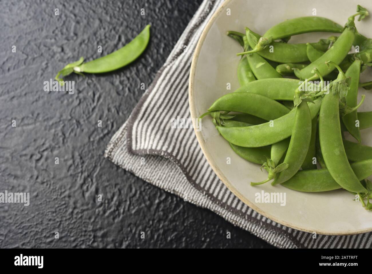 Food portrait of snap pea Stock Photo - Alamy