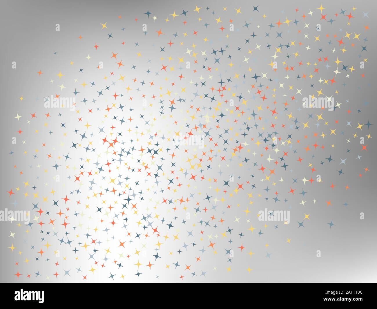 White neutral colored background. Stars confetti. Ordinary colorific ...
