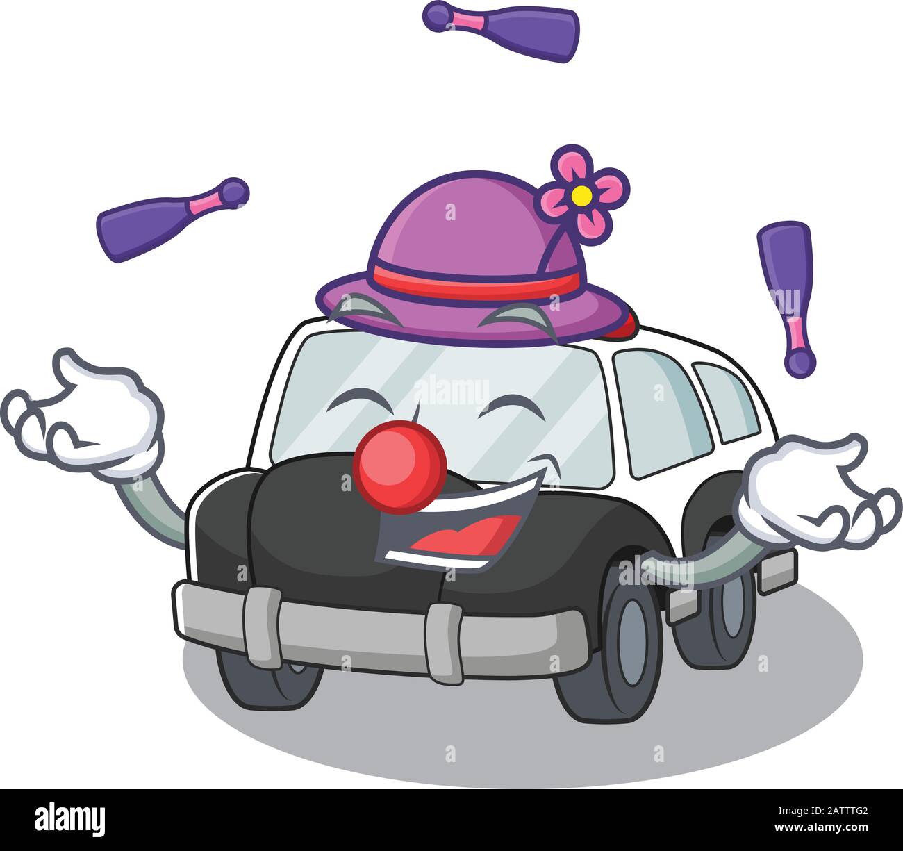 Clown police car Stock Vector Images - Alamy