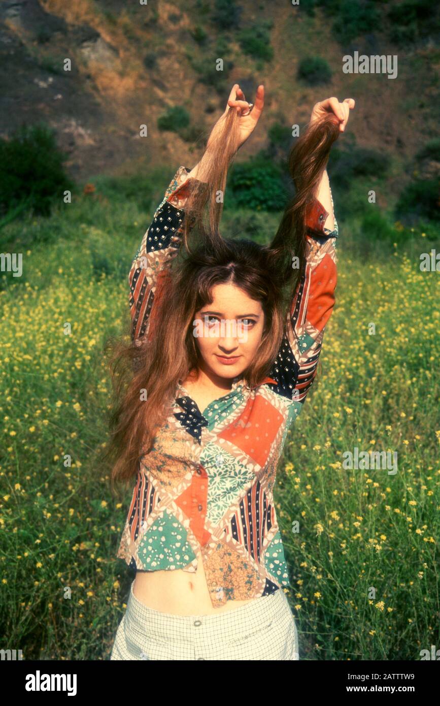 Los Angeles, California, USA 21st June 1995 (Exclusive) Actress Clea Lewis poses at a photoshoot ...