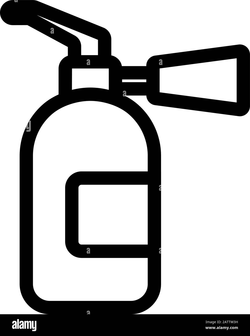 fire extinguisher icon vector. Isolated contour symbol illustration ...