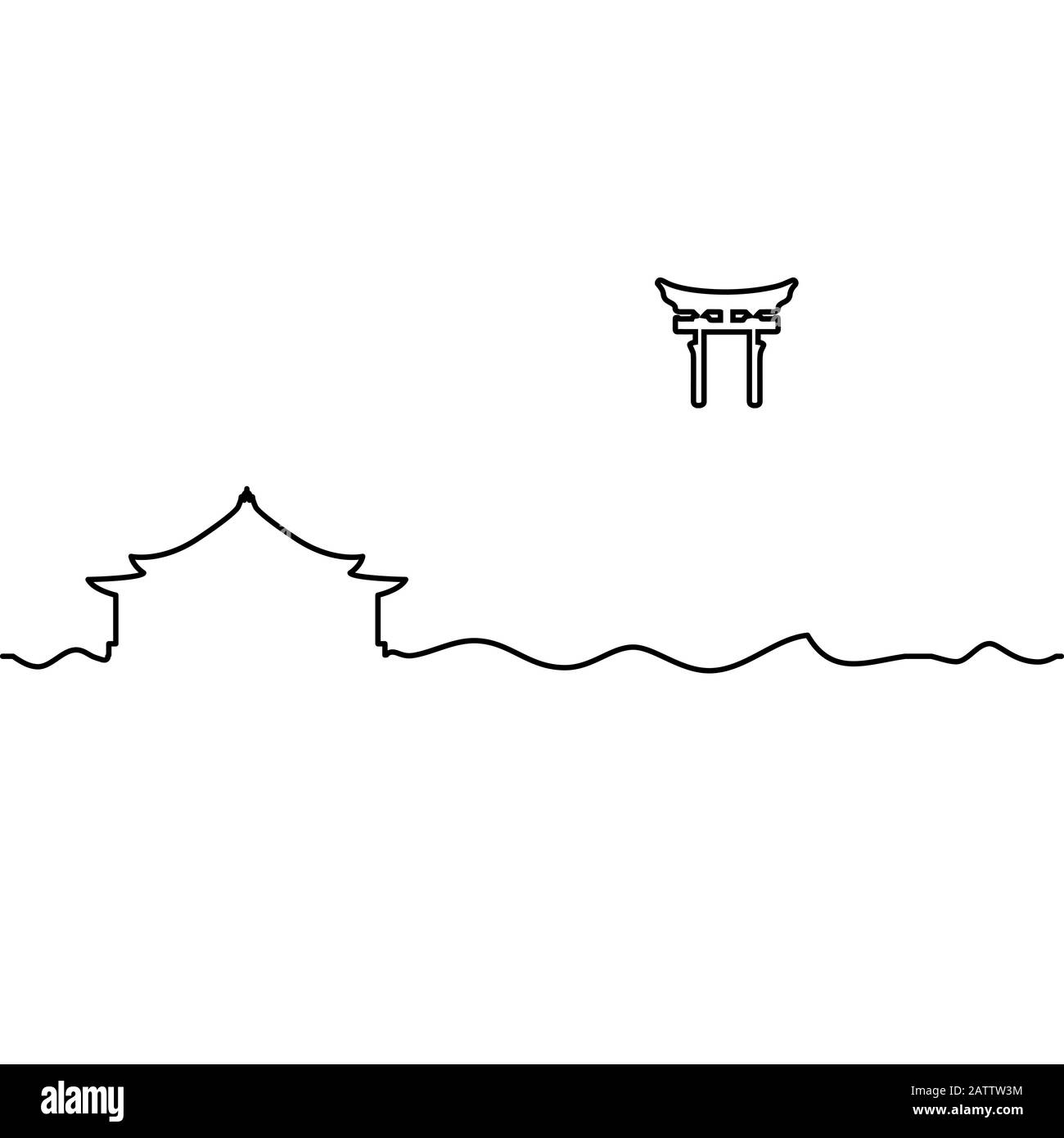 Shinto Shrine Drawing High Resolution Stock Photography and Images - Alamy