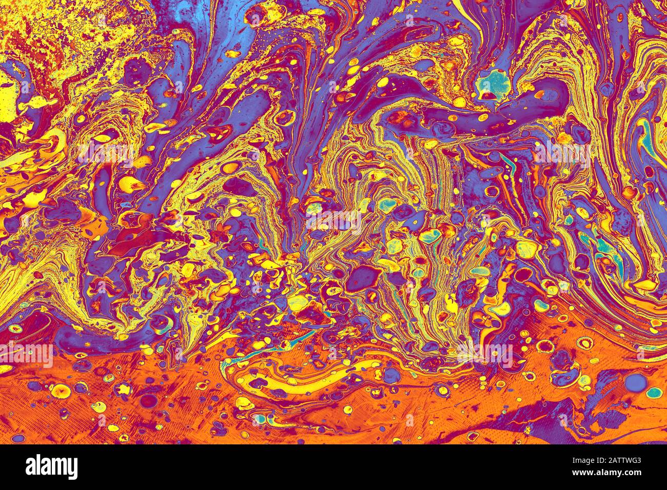 Traditional Ottoman Turkish abstract marbling art patterns as ...