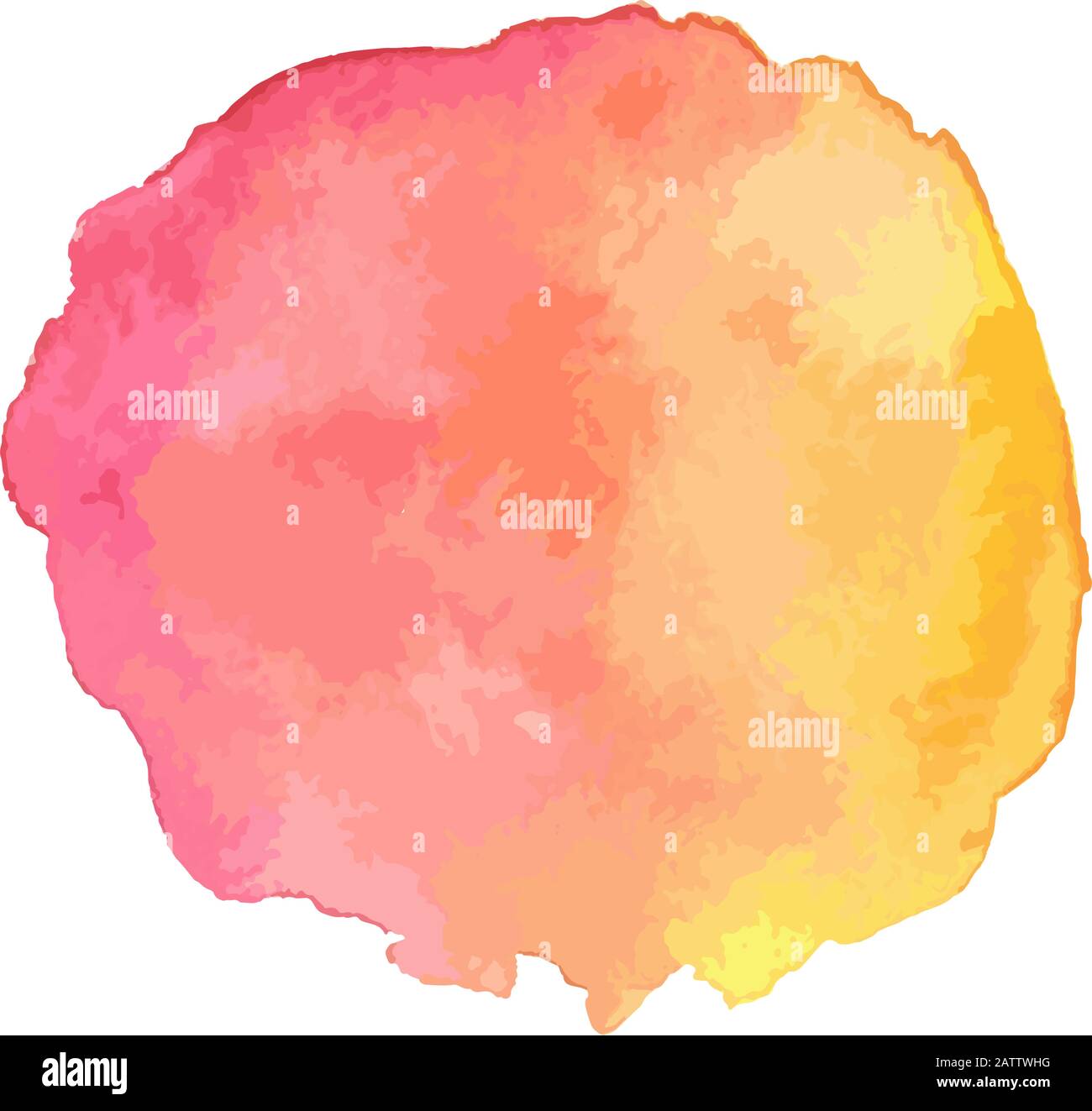 Vector illustration of abstract watercolor splatter isolated on white ...