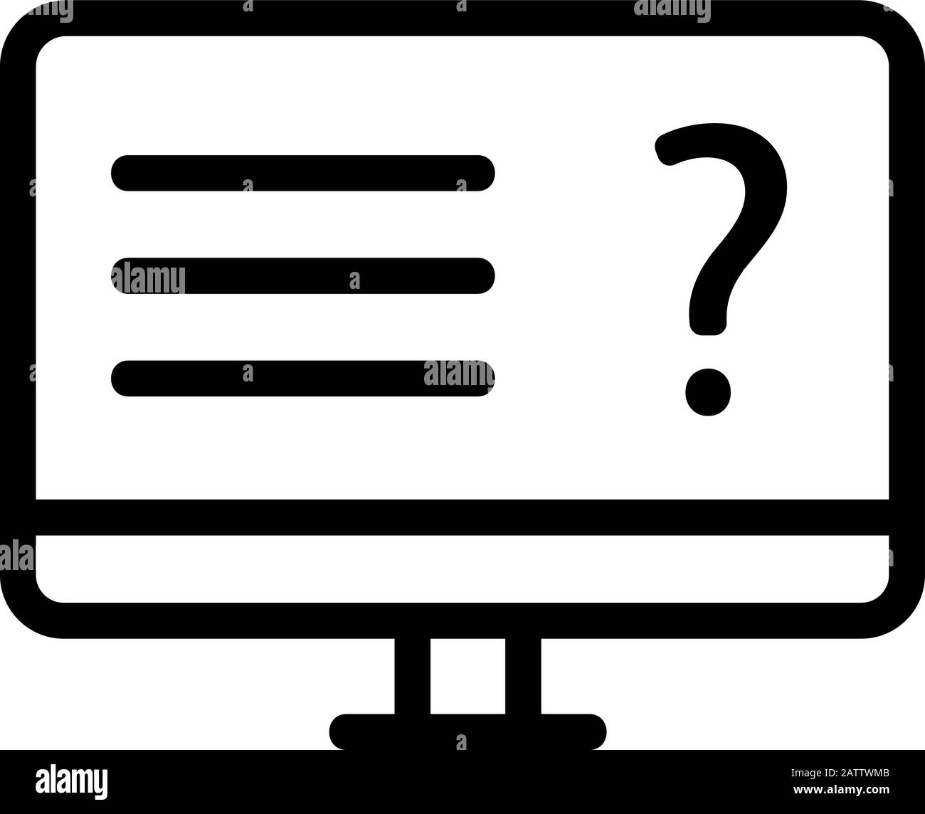 Internet poll icon vector. Isolated contour symbol illustration Stock ...