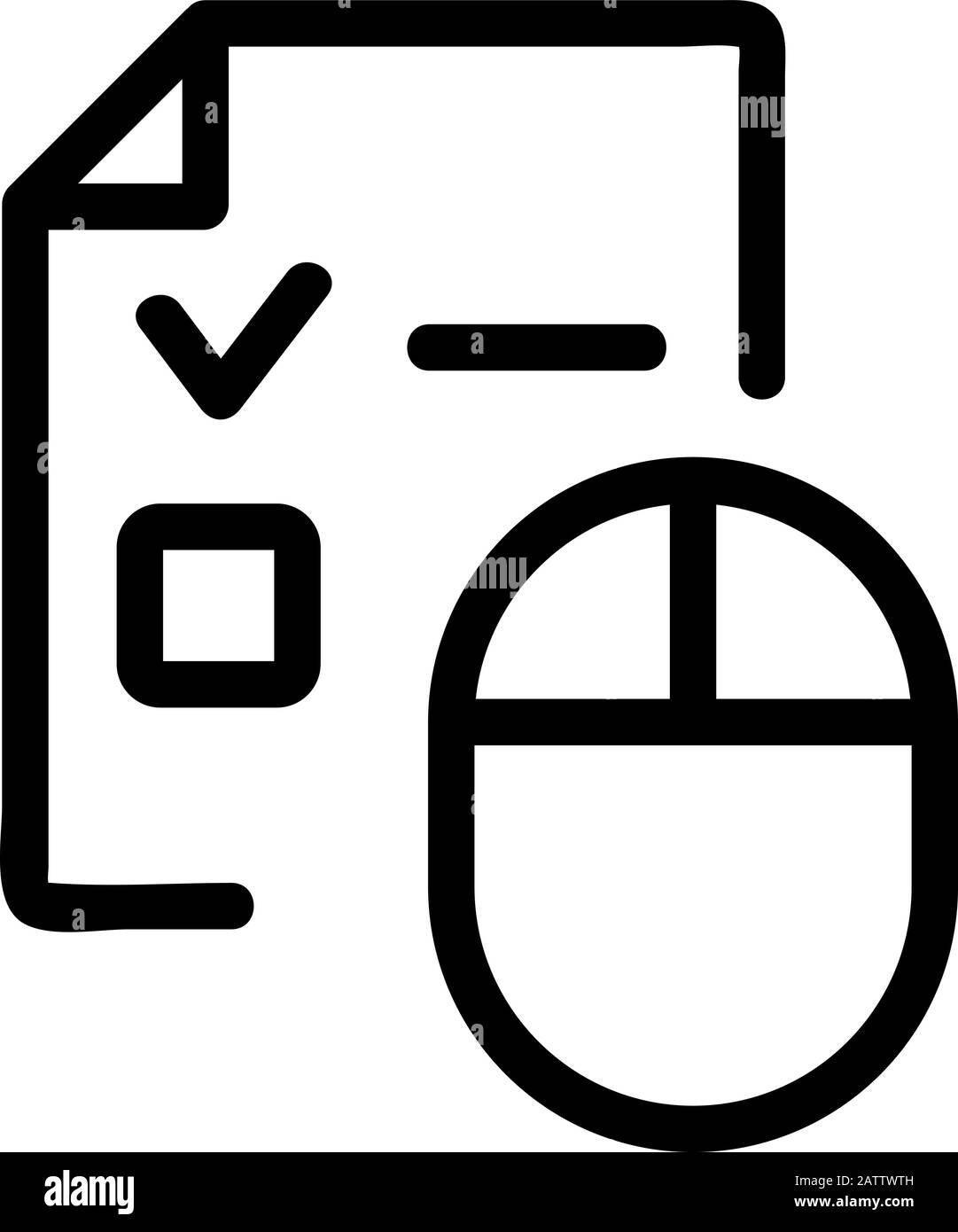 Online test icon vector. Isolated contour symbol illustration Stock ...