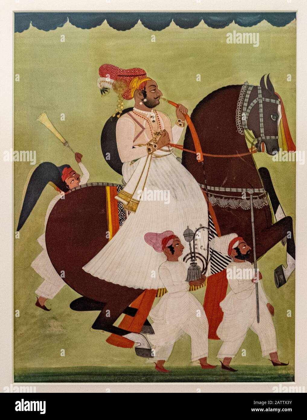 Thakur Jagat Singh Udawat of Nimbol - Circa 1800. The painting depicts ...