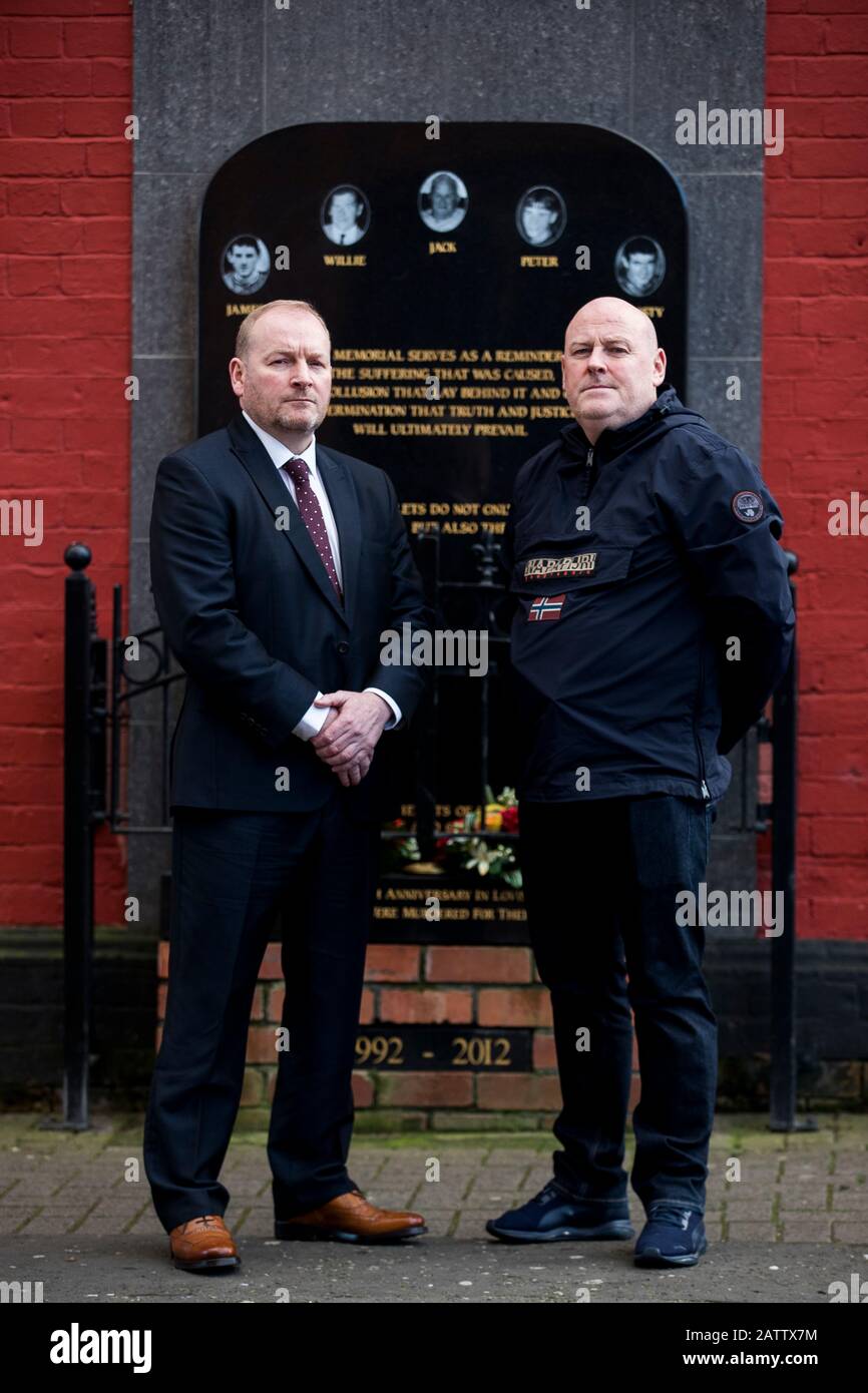 Billy McManus (left), whose father William was killed in the Sean ...
