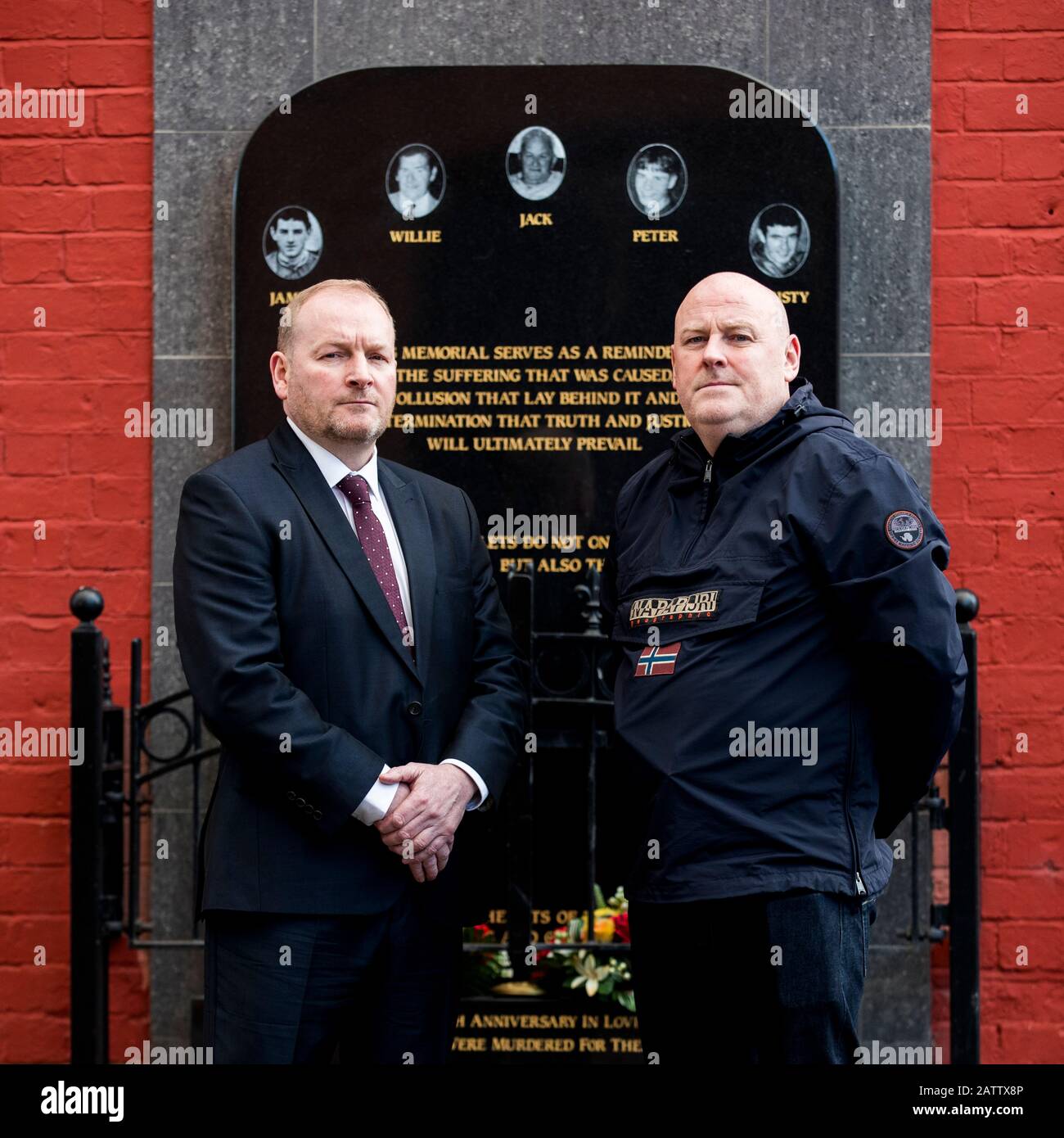 Billy McManus (left), whose father William was killed in the Sean ...