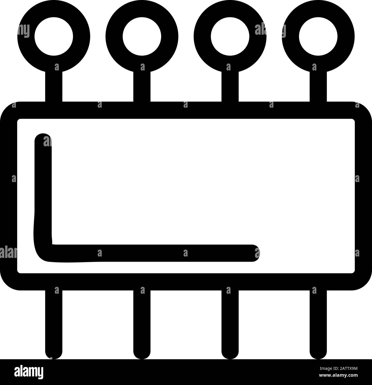 Illustration sewing items Black and White Stock Photos & Images - Alamy