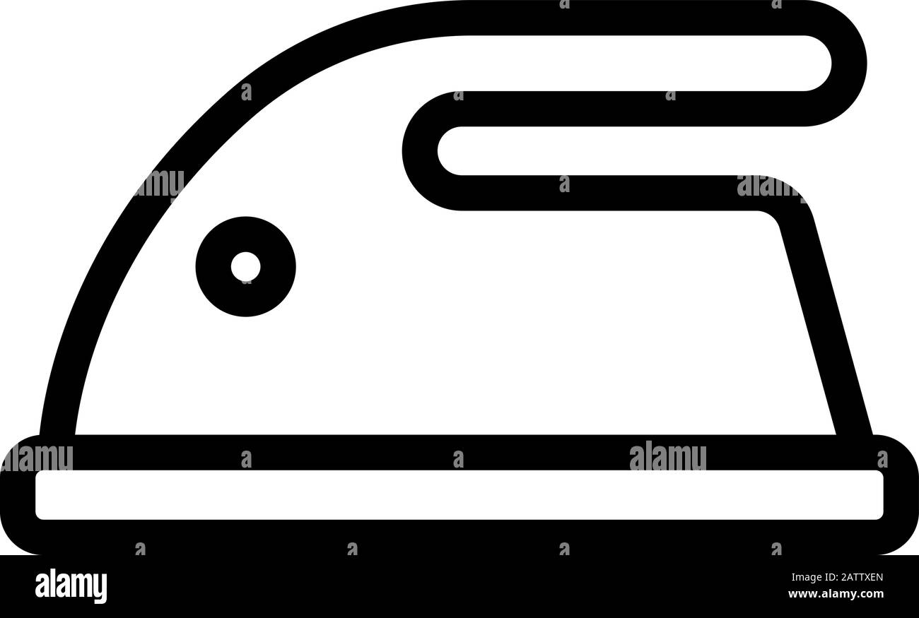 Iron icon vector. Isolated contour symbol illustration Stock Vector ...