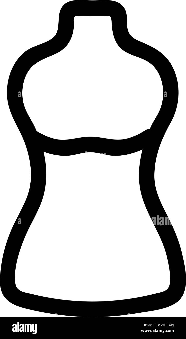 mannequin icon vector. Isolated contour symbol illustration Stock ...