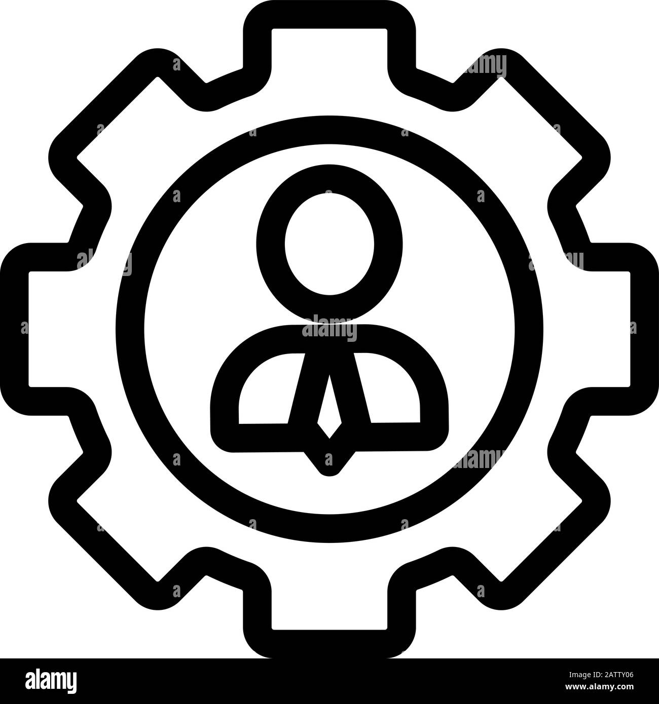 Manager icon vector. Isolated contour symbol illustration Stock Vector ...