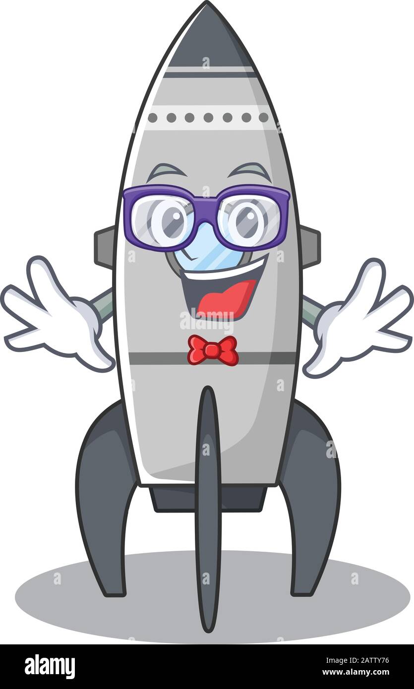 A cartoon concept of Geek rocket design Stock Vector Image & Art - Alamy