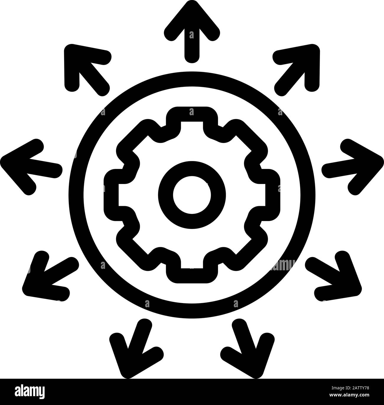 Set up the vector icon. Isolated contour symbol illustration Stock ...