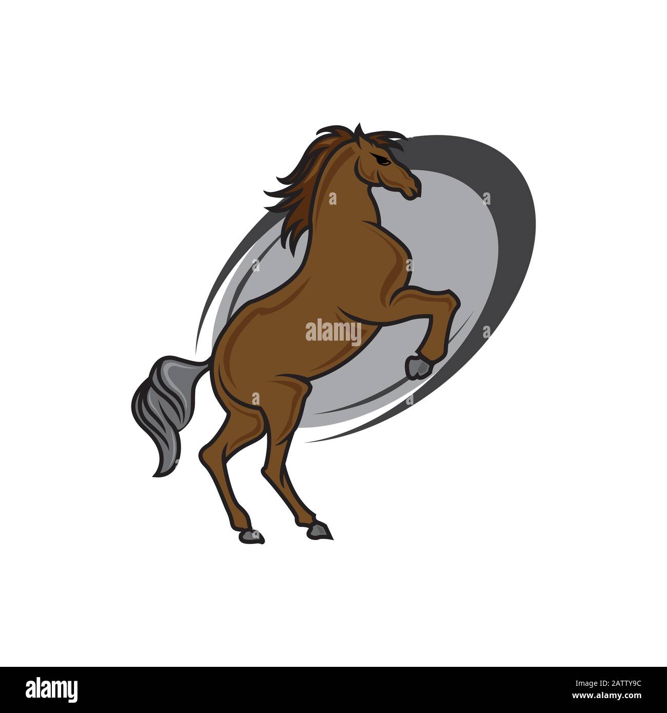 horse standing on three paws Icon Vector, horse standing on three paws ...