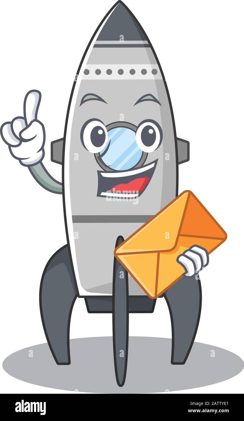 Rocket With Face Clip Art