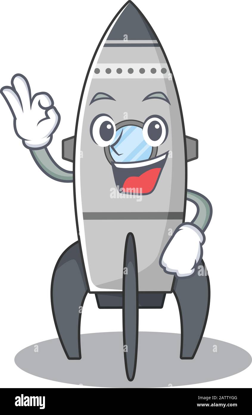 A funny picture of rocket making an Okay gesture Stock Vector Image ...