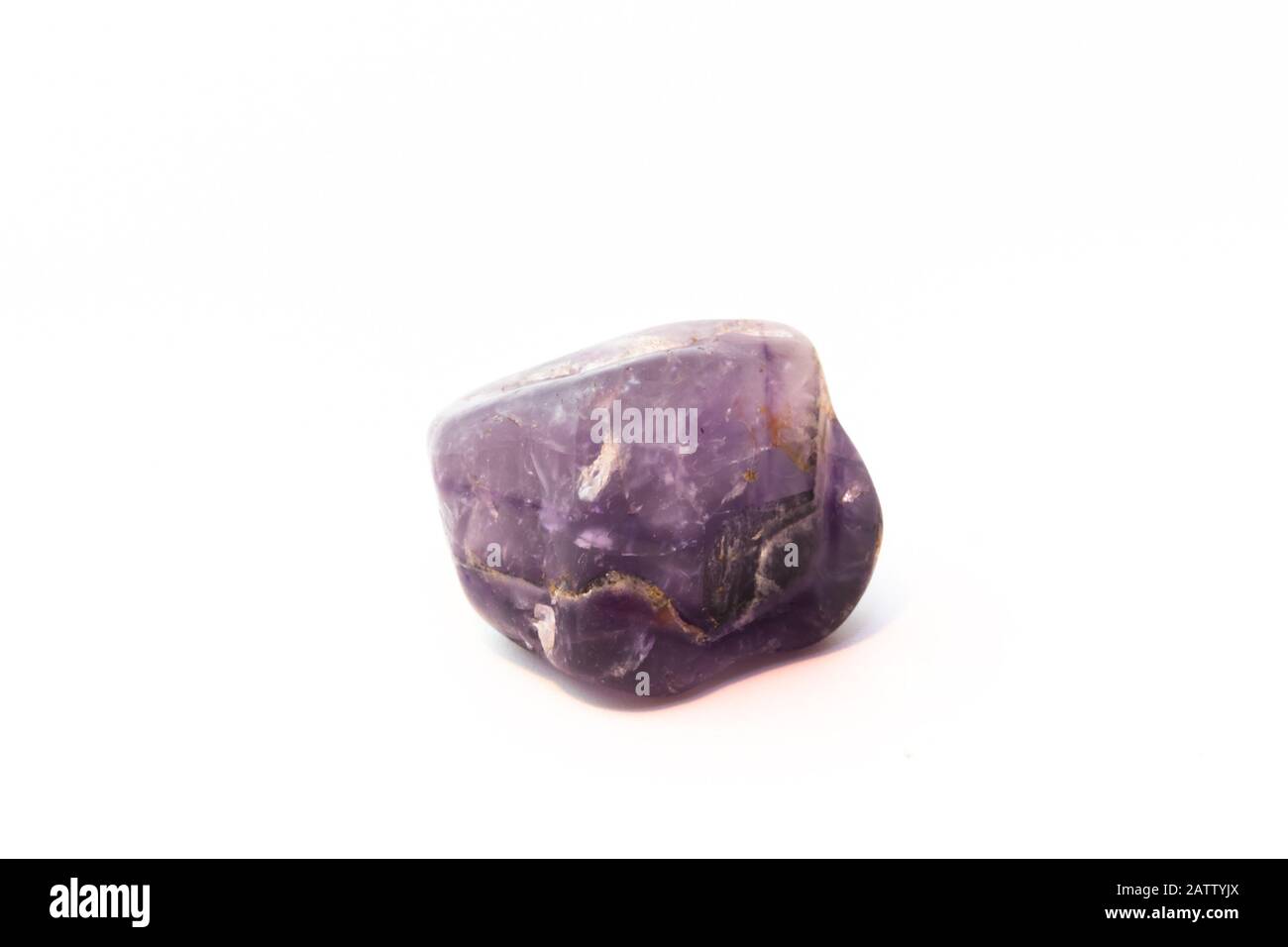 Beautiful mineral amethyst isolated on white background Stock Photo - Alamy