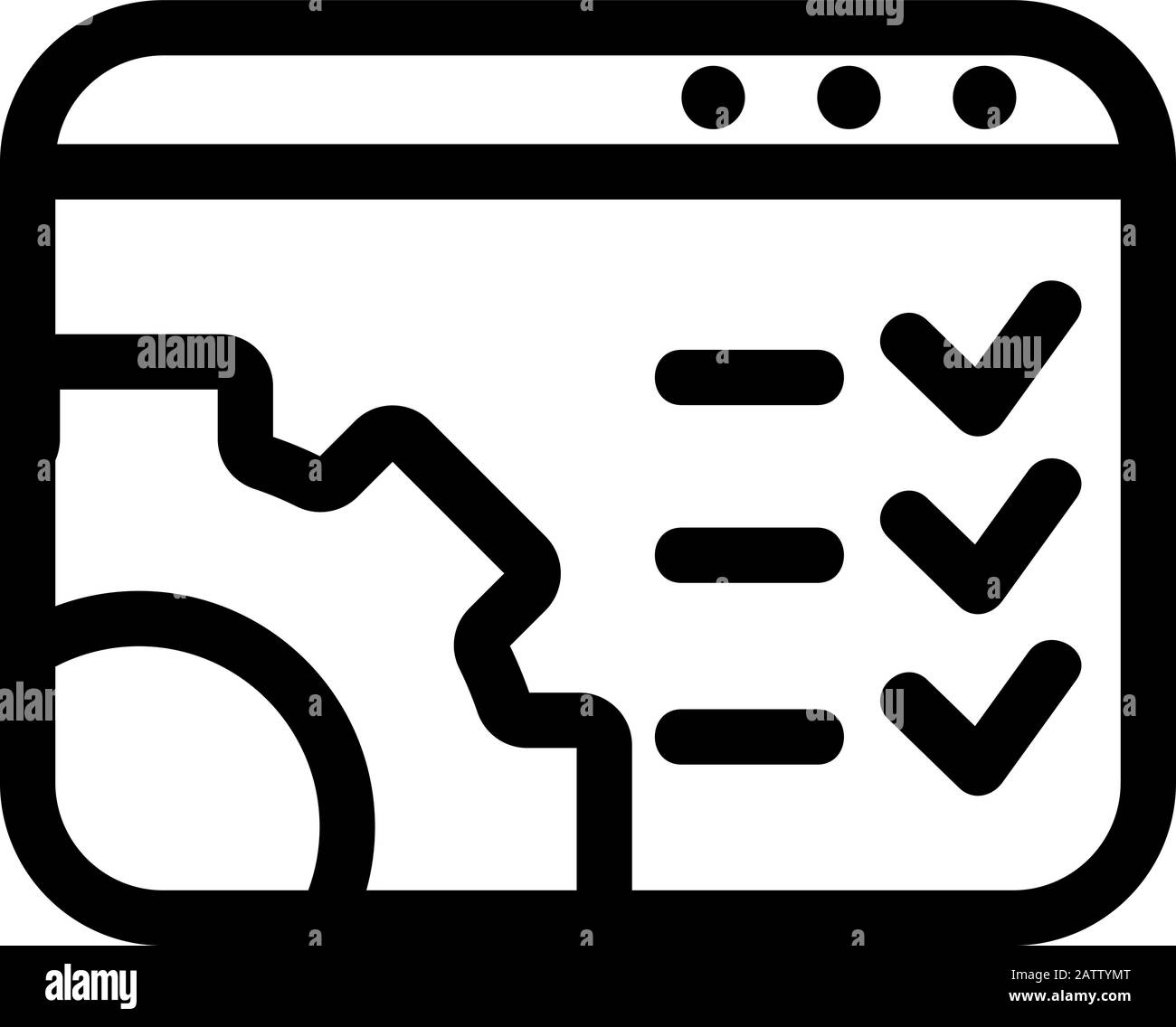 Set up an internet icon vector. Isolated contour symbol illustration ...