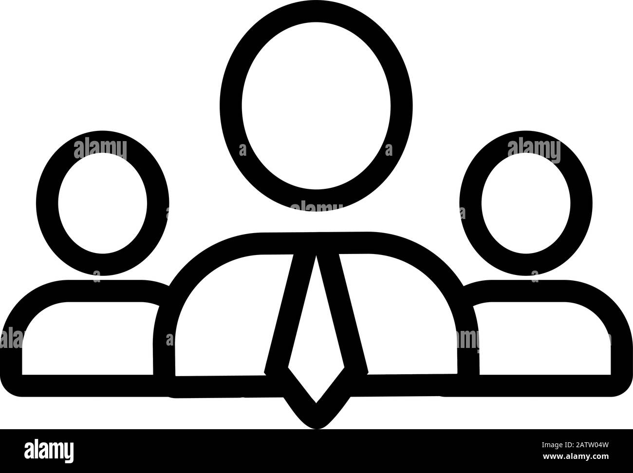 mentor icon vector. Isolated contour symbol illustration Stock Vector ...