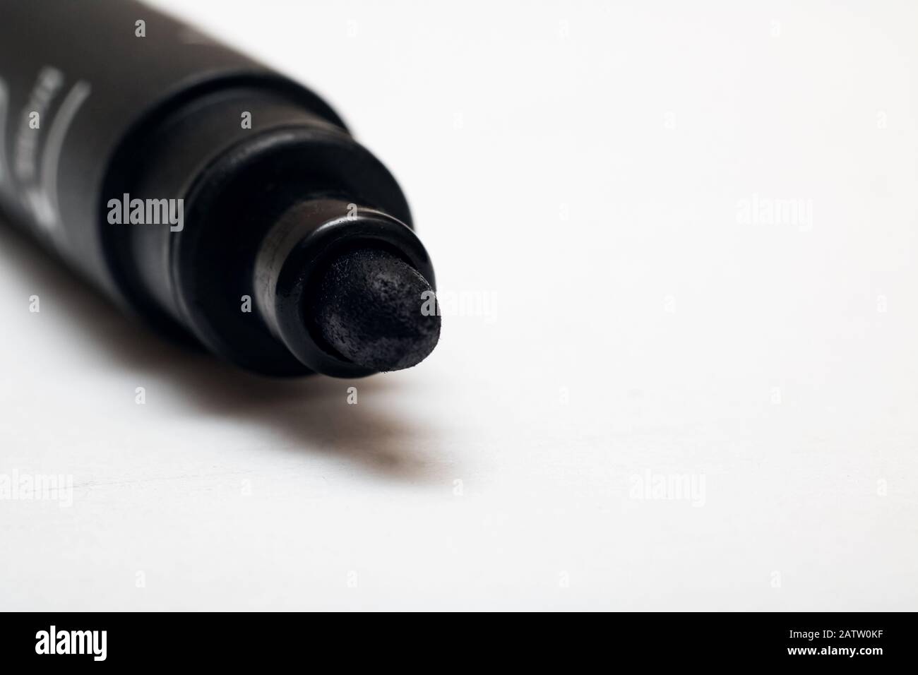 Black marker rod on a white background Stock Photo - Alamy