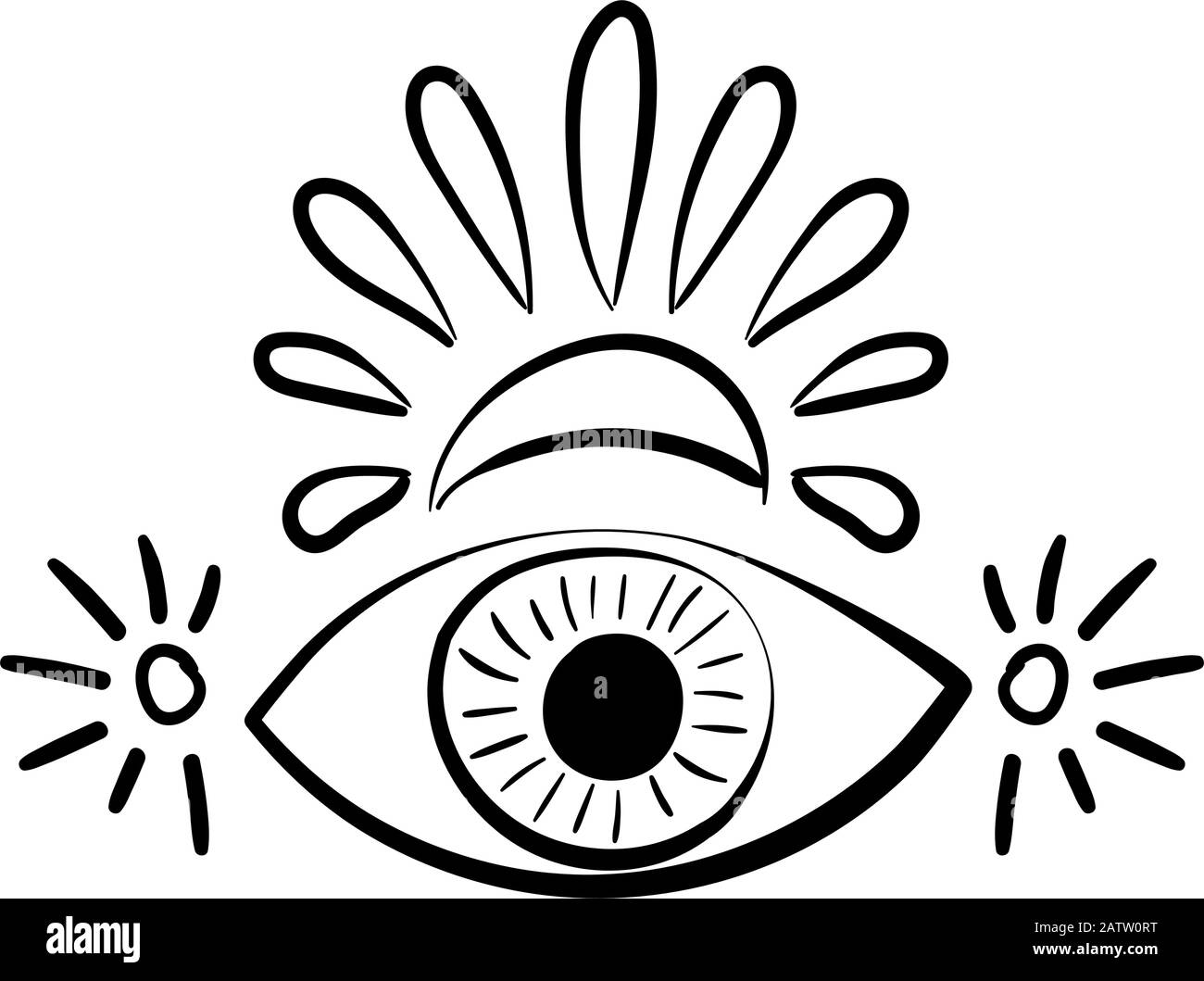 Third eye drawing hi-res stock photography and images - Alamy