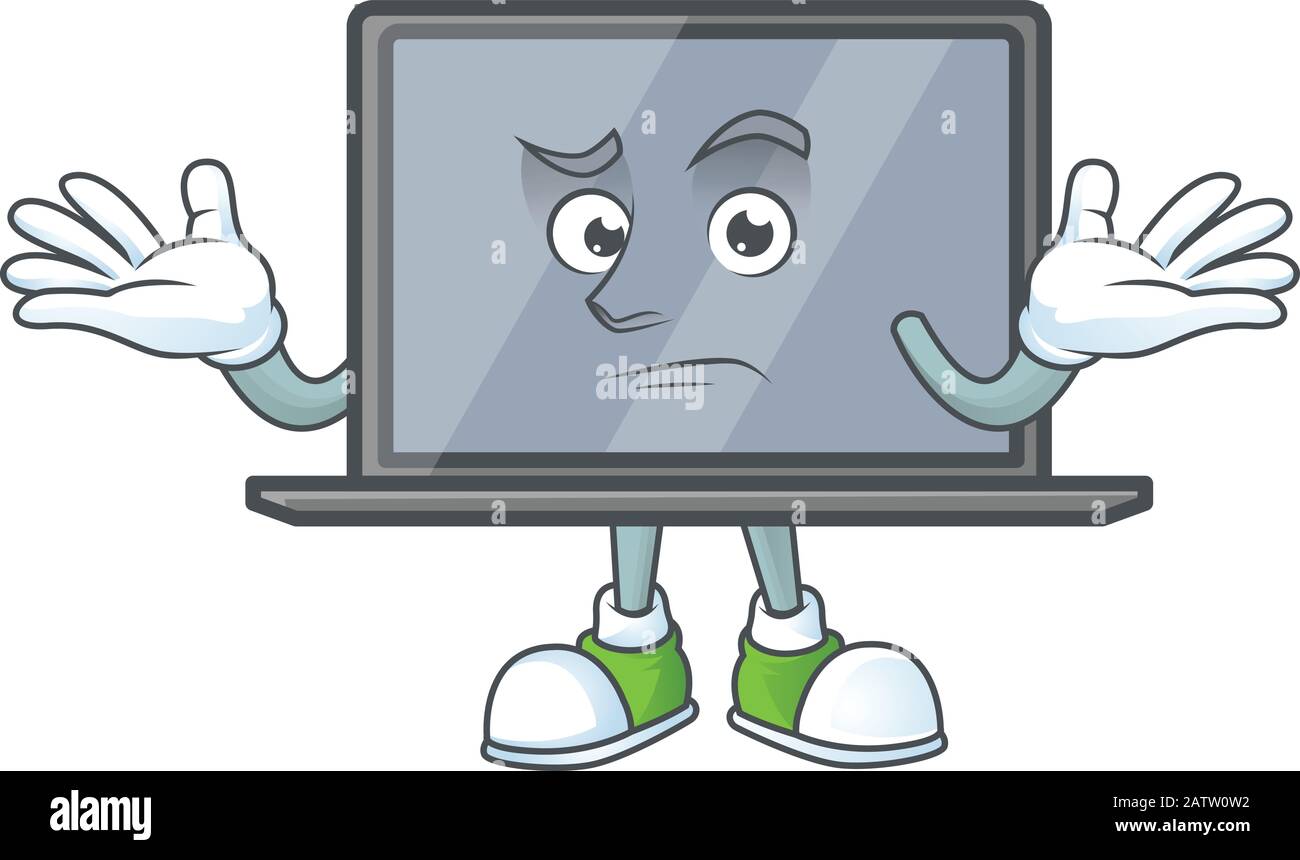 A comical Grinning monitor cartoon design style Stock Vector Image ...