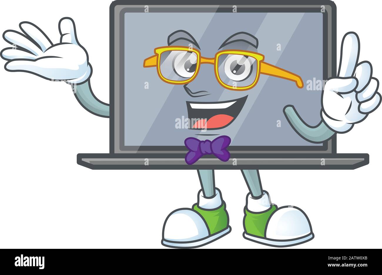 The Geek character of monitor mascot design Stock Vector Image & Art ...