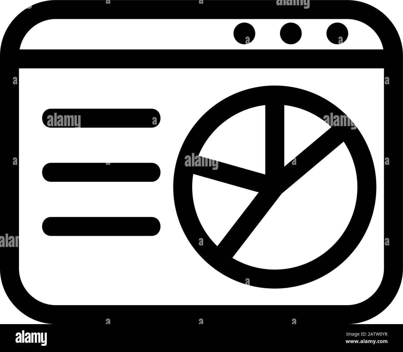 chart internet icon vector. Isolated contour symbol illustration Stock Vector Image & Art - Alamy