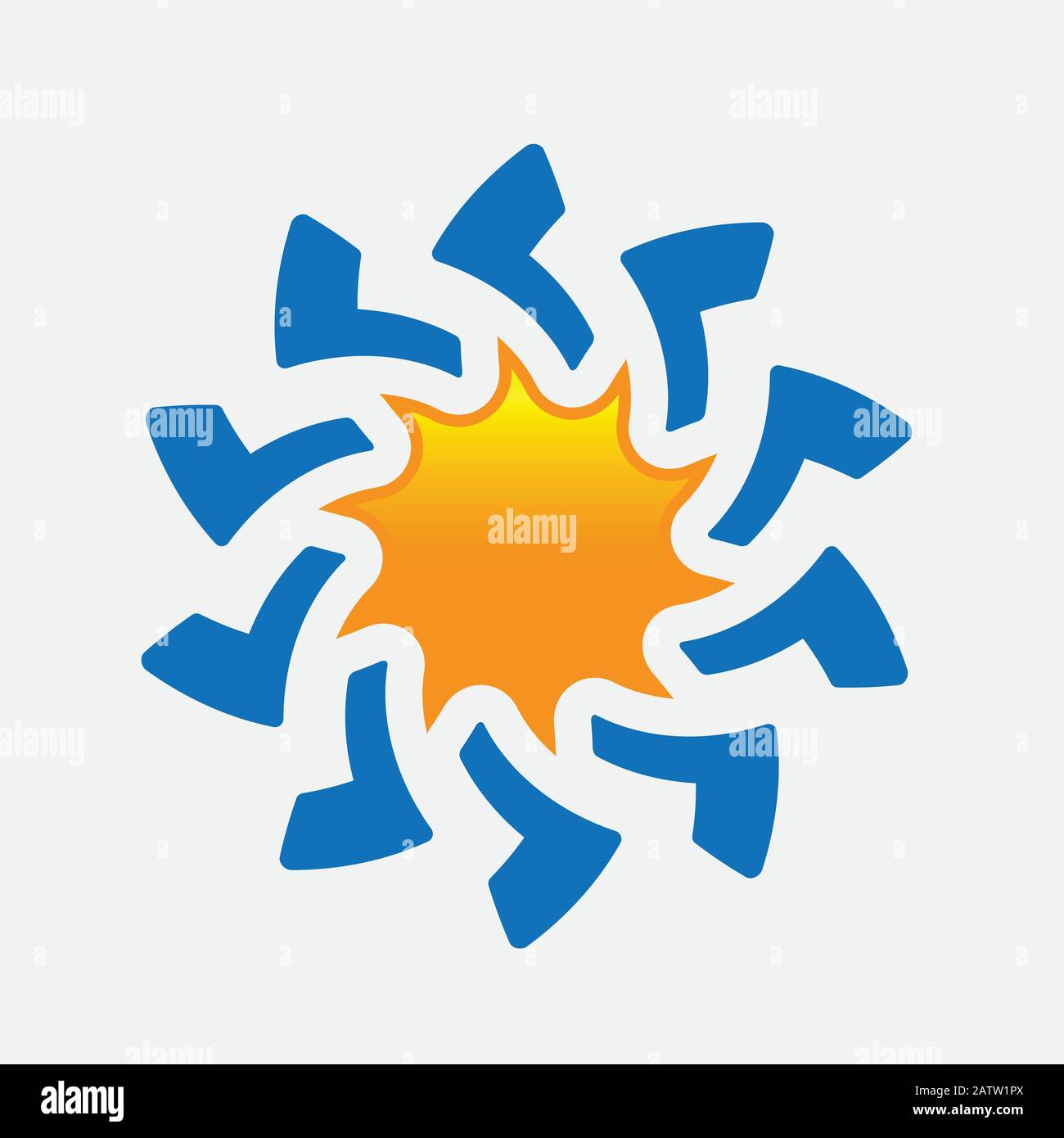 Vector sun sun element. Sun weather icon vector sun logo isolated sign ...