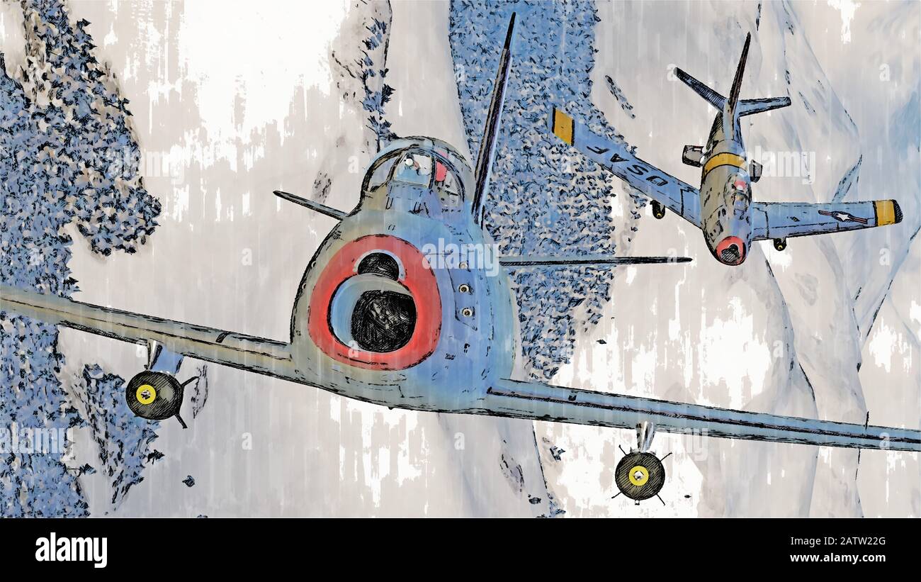 The North American F-86 Sabre, sometimes called the Sabrejet, is a ...